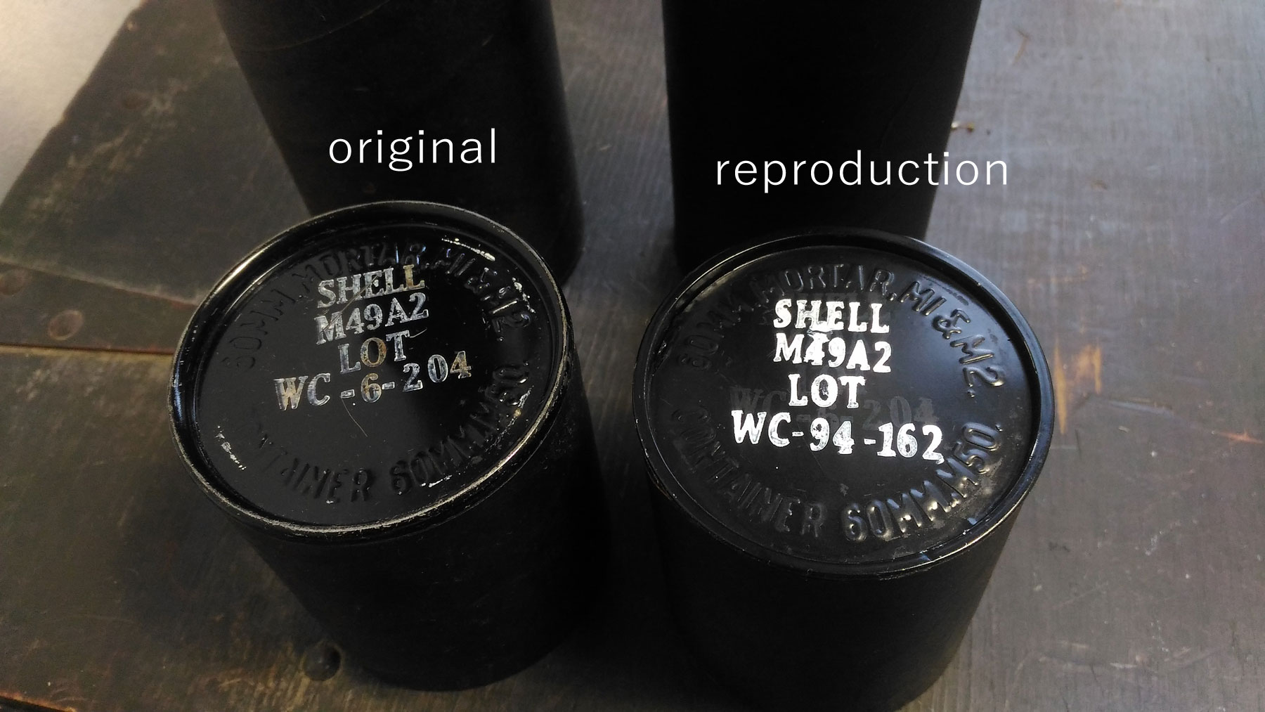 WANTED M50 cardboard tube for 60mm mortar round WWII - G503 Military ...